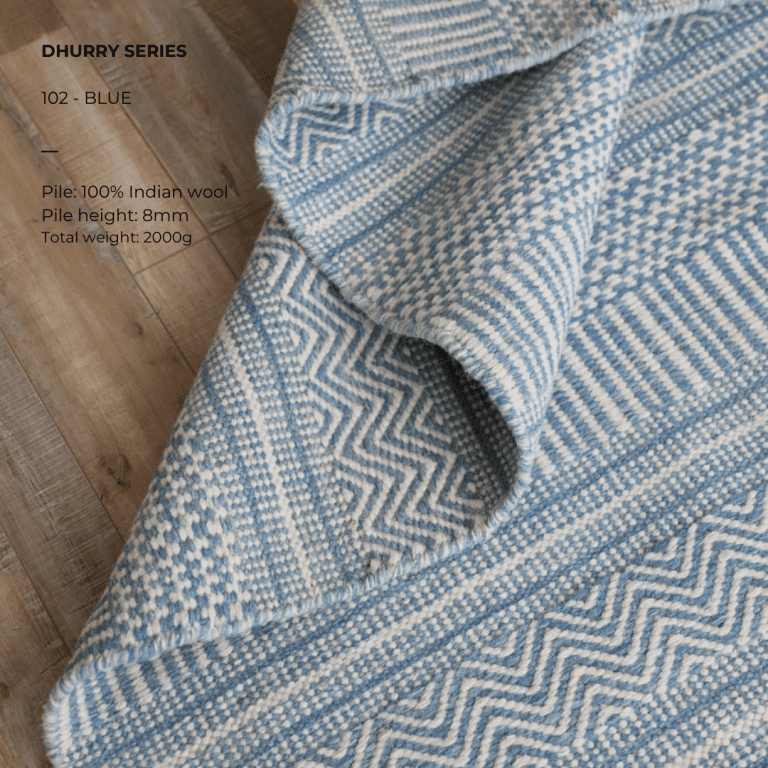 Dhurry Series 102-Blue – Theory of Living