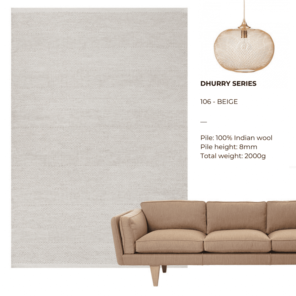 Dhurry Series 106-Beige – Theory of Living